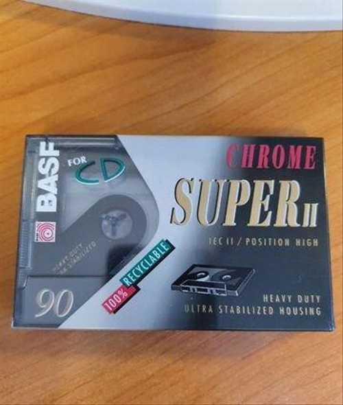 Аудиокассета basf chrome super 90