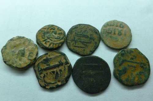 Набор древних исламских монет номер 27. 7 шт