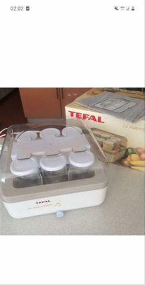 Йогуртница tefal 887241, 8 баночек