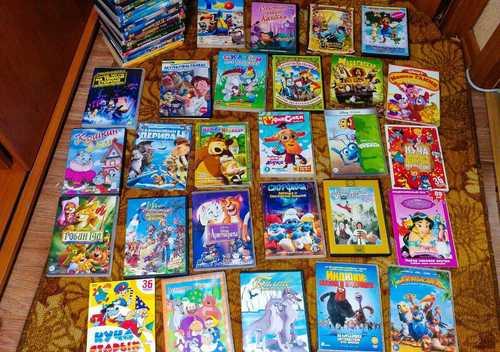 Dvd диски с мультфильмами и фильмами для детей и в
