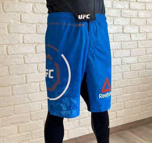 Новые шорты для мма Reebok UFC синие