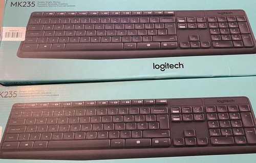 Logitech комплект MK235 беспроводная клавиатура и