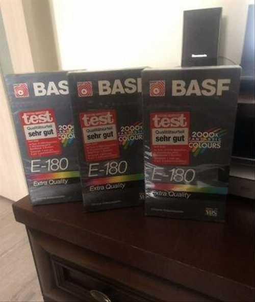 Видео кассеты basf E180 3 шт цена 1 шт 400