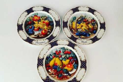 Коллекционные настенные тарелки с фруктами