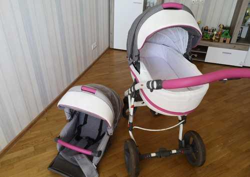 Коляска BeBe-mobile movo R7 (Pink-Grey)