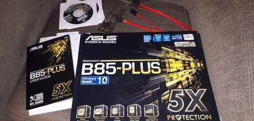 Asus B85-plus 1155 + процессор Intel Core i3 4170