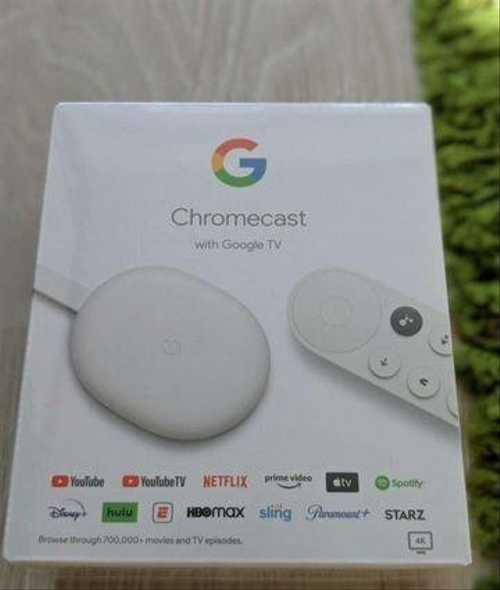 Медиаплеер Google Chromecast with Google tv