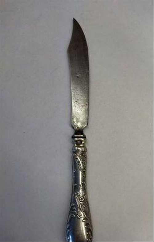 Нож десертный серебро 84 проба царская россия