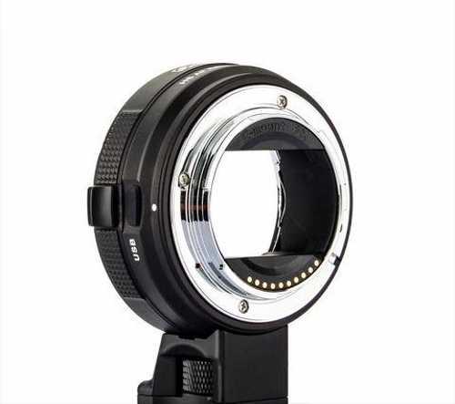 Commlite CM-EF-E HS с оптики Canon EF/EF-S