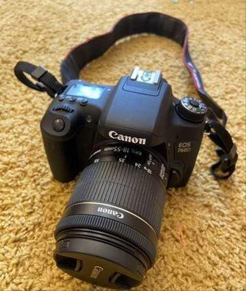 Зеркальный фотоаппарат Canon 760D, 18-55mm. Японец