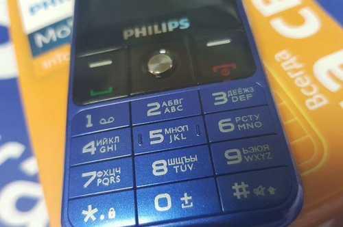 Телефон Philips Xenium E182 Blue