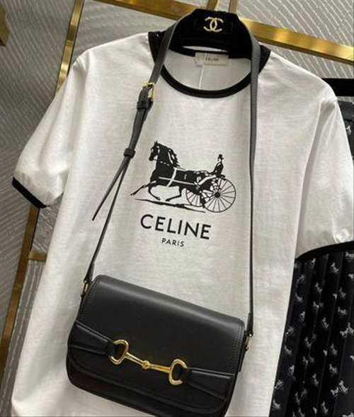 Футболка celine белая