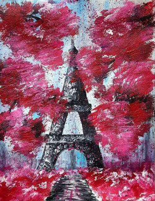 Картина " Весна в Париже"