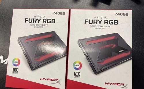 SSD диск Kingston HyperX Fury 240GB RGB SATA