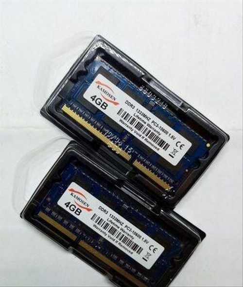 Ddr3 8gb 2х4 kamosen ddr3 1333mhz pc3-10600 1.5v s