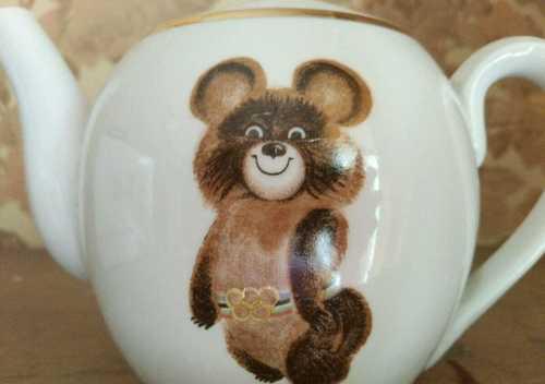 Олимпийский мишка чайник СССР