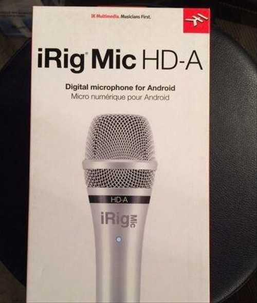 Студийный микрофон Irig mic hd-a новый