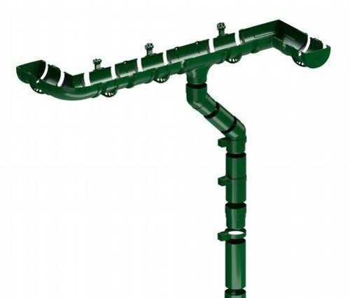 Комплект водосточной системы Docke Зеленый (6м)