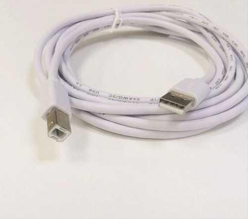 Usb кабель для принтера 2.0 A вилка - B вилка, 3 м