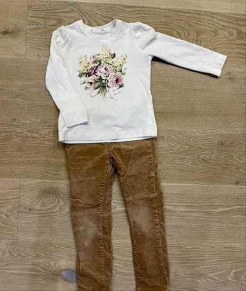Кофточка Monnalisa и брюки H&M на 4-5 лет