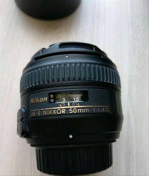 Объектив Nikon nikkor 50mm 1:1.4G