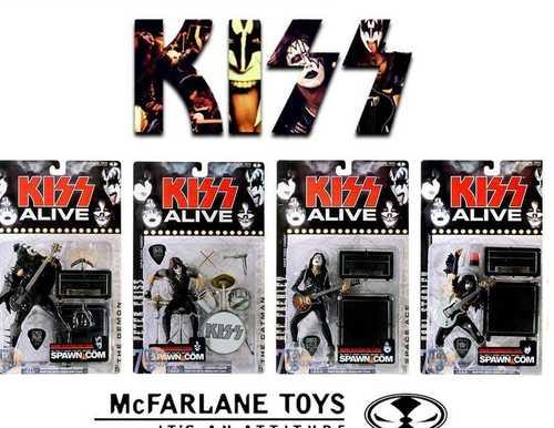 Фигурки рок-группы Kiss Kiss Alive figures