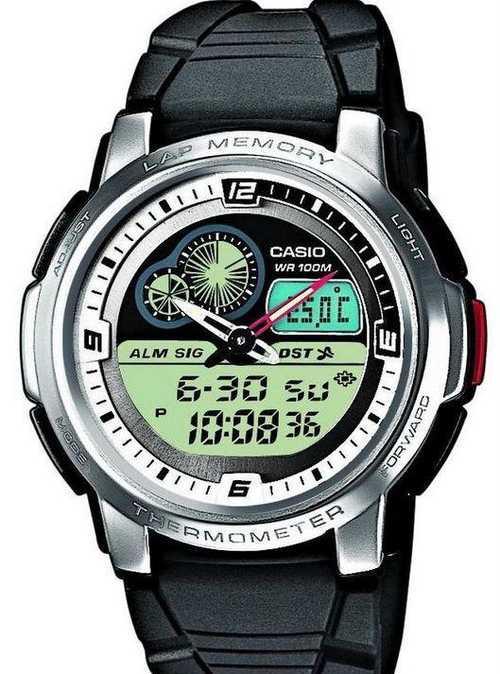 Наручные часы casio AQF-102W-7B (с термометром )
