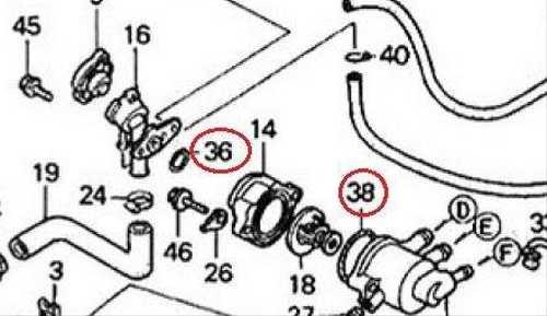 Уплотнение корпуса термостата O-Ring Honda