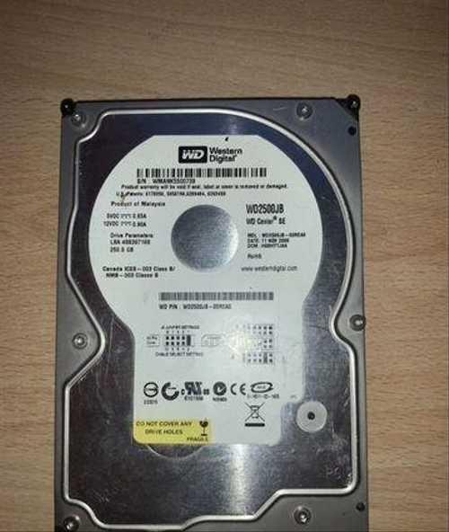Жесткий диск Western Digital 250 гб WD2500JB