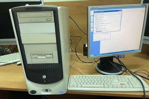 Компьютер Intel Pentium4-2х ядер, монитор Samsung