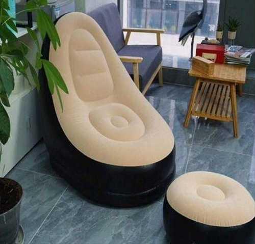Кресло с пуфиком надувное