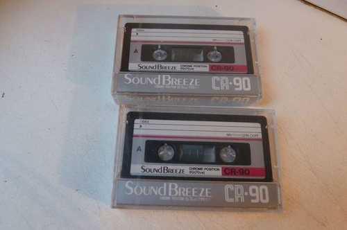 Аудиокассеты SoundBreeze CR-90,новые,запечатанные
