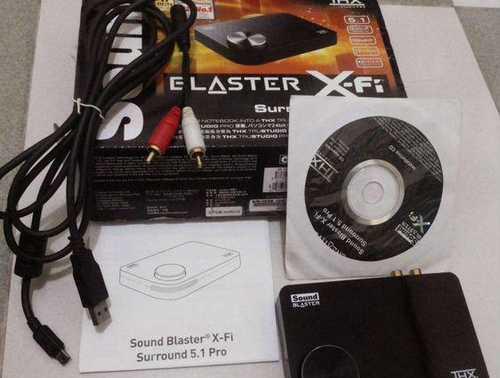 Внешняя звуковая карта creative sound blaster x4