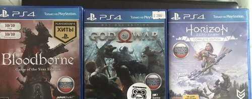 Игра для приставки Ps4 Bloodborne;God of war 2018;