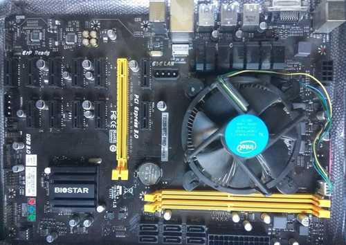 Комлпект для майнинга Biostar TB250-BTC PRO, G4600