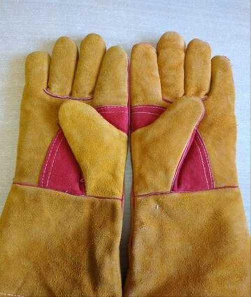 Перчатки рабочие кожаные