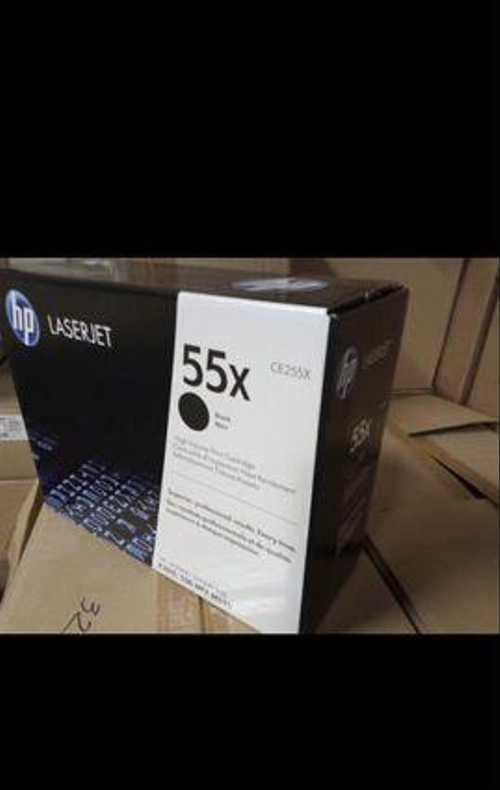 Картридж HP 55X CE255X, черный, для LJ P3015