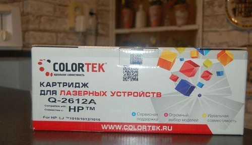 Картридж Colortek Q-2612A лазерный для HP