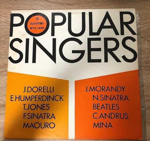 Виниловая пластинка popular singers