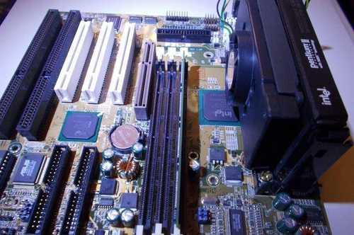 Комплект Slot 1 asus P2L-B / Pentium II-MMX 266Mhz