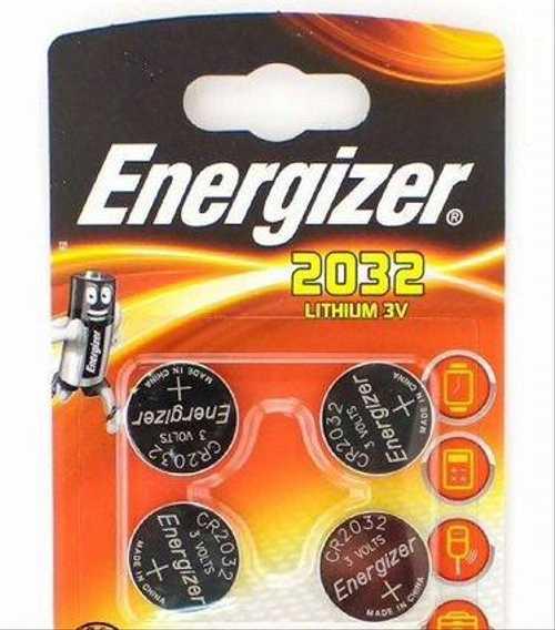 Батарейка литиевая Energizer CR2032, DL2032 (Компл