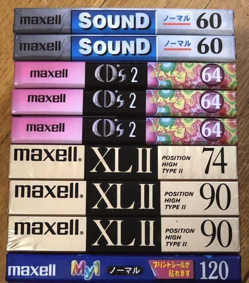 Аудиокассеты кассеты Maxell CD’s2 и xlii