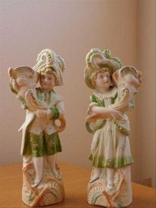 Фарфоровые статуэтки Дама и Кавалер.25 см.Германия