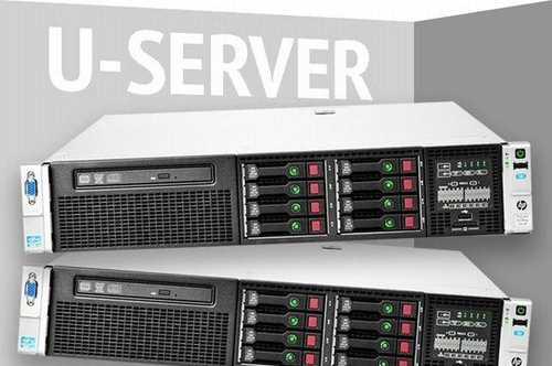 Сервер HP DL380p Gen8 8SFF p420i 512Mb 2x750W