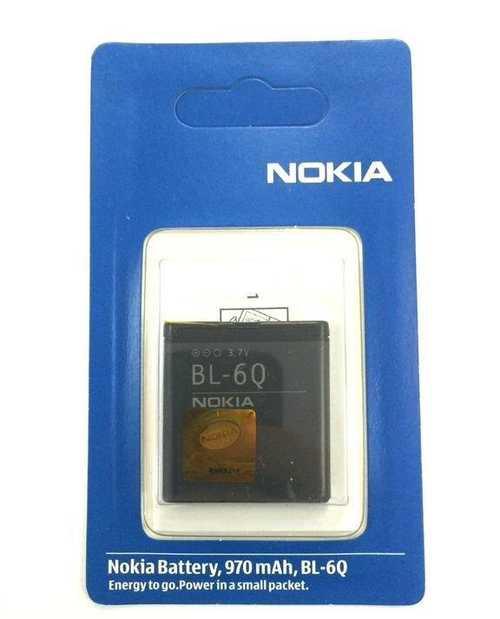 Аккумулятор BL-6Q для Nokia 6700 Classic Оригинал
