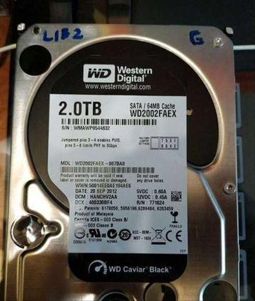 Жесткий Диск WD Black wd2002faex 2 TB hdd