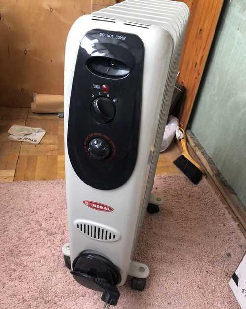 Масляный обогреватель general 1800w
