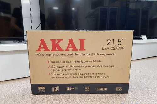 21.5'' (55см) Телевизор Akai LEA-22K39P. Гарантия