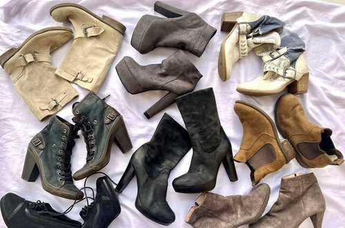 Обувь 38,много разной,ботинки,ботильоны,сапоги