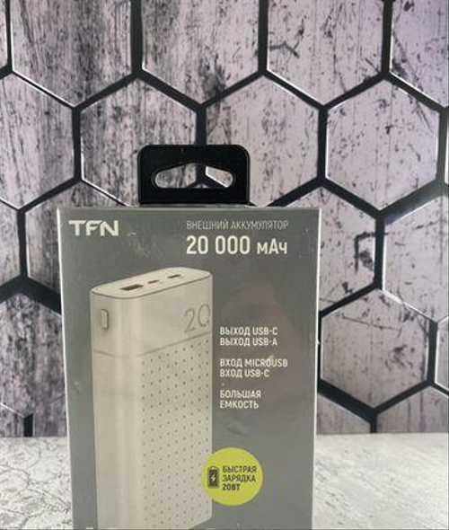 Новый Внешний Аккумулятор TFN Astero 20i 20000 mAh